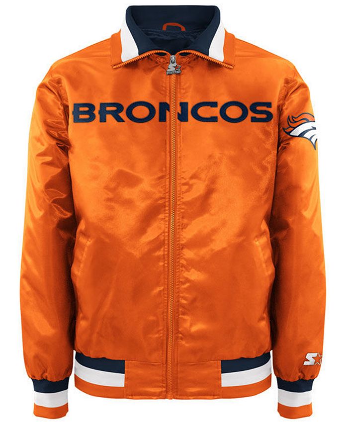 G-III Sports Men's Denver Broncos Starter Captain II Satin Jacket - Macy's