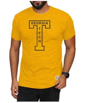 Retro Brand Men's Georgia-Tech Mock Twist Vault Logo T-Shirt - Macy's