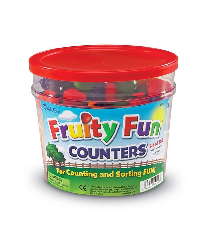 Learning Resources Fruity Fun Counters Set-108-Pc - Macy's