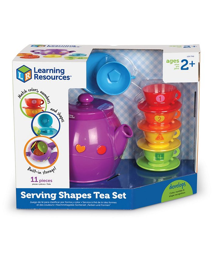 Learning Resources Serving Shapes Tea Set 11 Pieces - Macy's