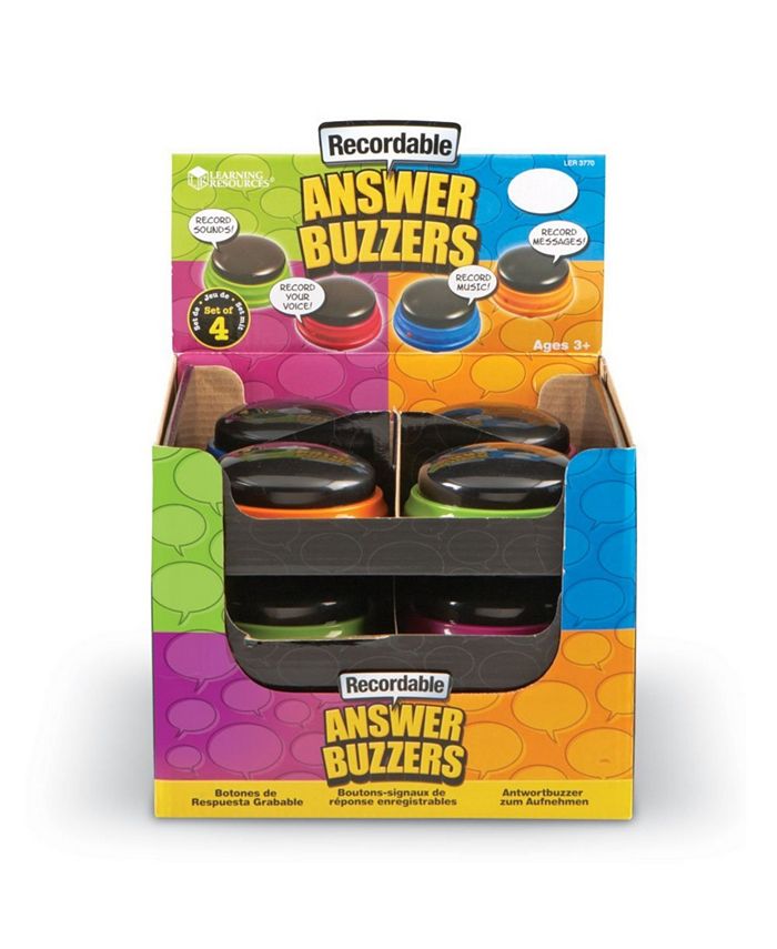 Learning Resources Recordable Answer Buzzers Set-12 Pieces - Macy's