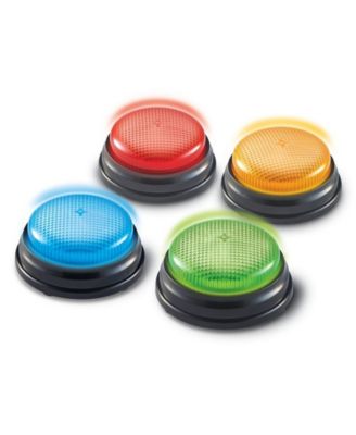 Learning Resources Lights and Sounds Answer Buzzers Set 4 Pieces - Macy's