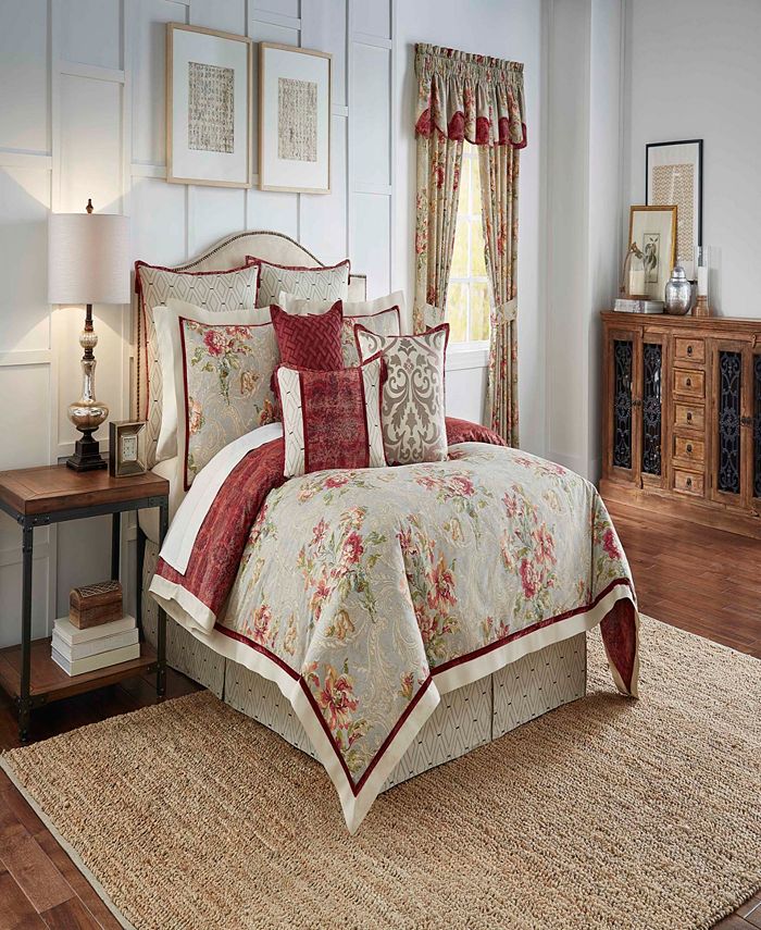 Savannah Home Waverly Fresco Flourish 4 Piece Reversible Full/Queen ...