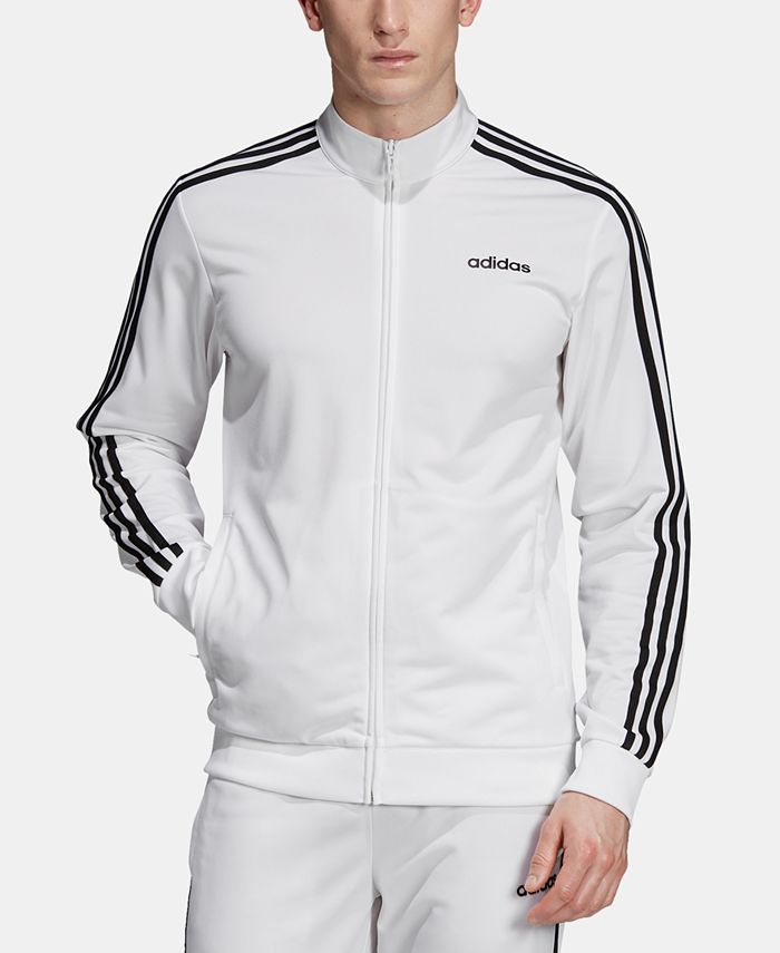 adidas Essentials Men's 3-Stripes Tricot Track Jacket - Macy's