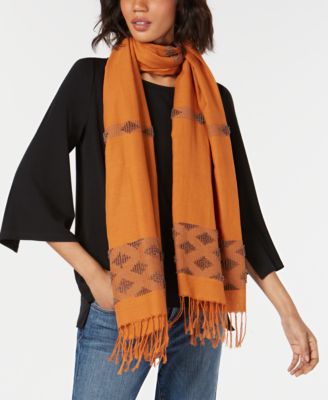 Eileen Fisher Cotton Fringe Wrap - Macy's