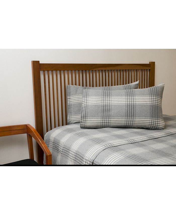 La Rochelle German Plaid Sheet Set Queen - Macy's
