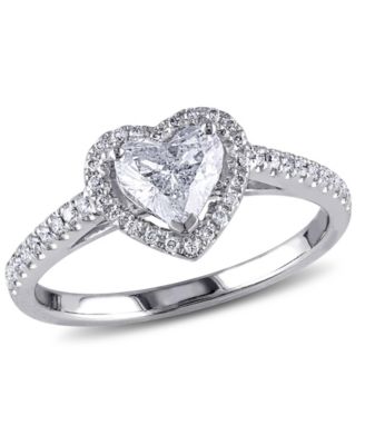 Macy's diamond heart ring store
