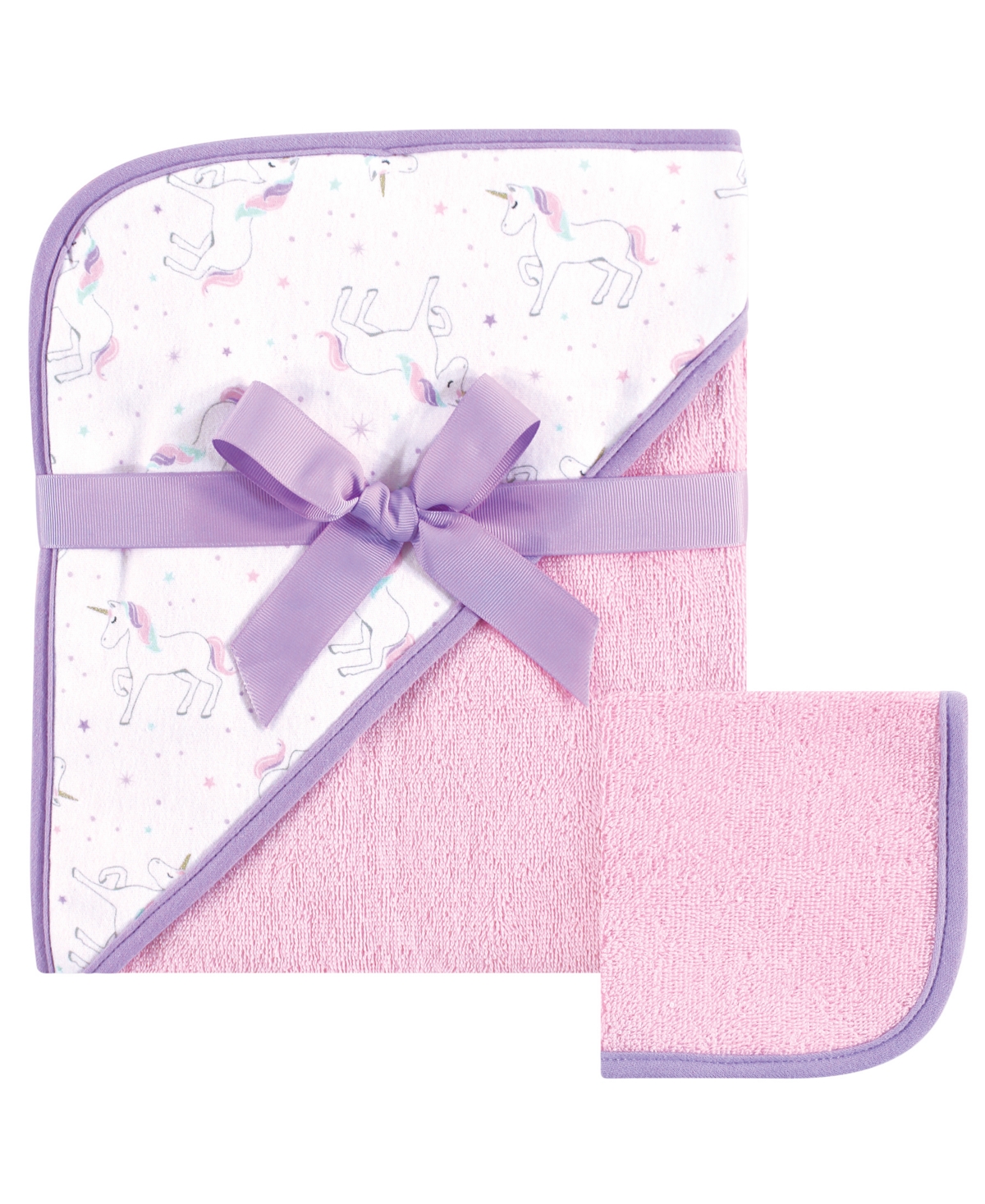 Click here for Hudson Baby Girls Cotton Hooded Towel and Washclot... prices