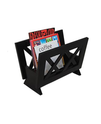 Oceanstar Contemporary Solid Wood Magazine Rack - Macy's