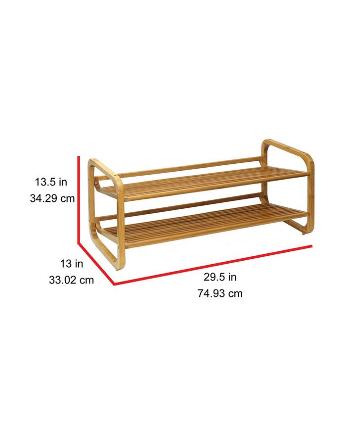 Oceanstar 2-Tier Bamboo Shoe Rack - Macy's