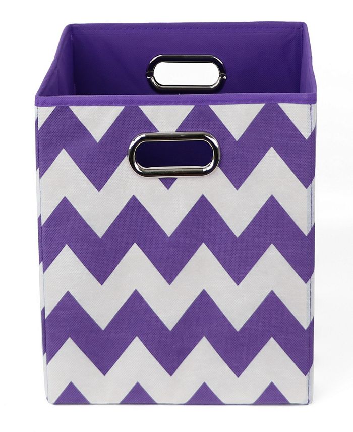 Modern Littles Color Pop Chevron Folding Storage Bin - Macy's