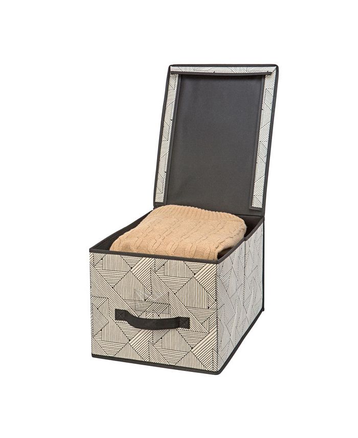 The Macbeth Collection Closet Candie Geo Natural Large Storage Box - Macy's
