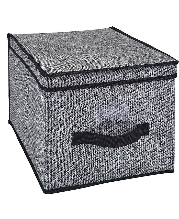 Simplify Large Storage Box in Black - Macy's