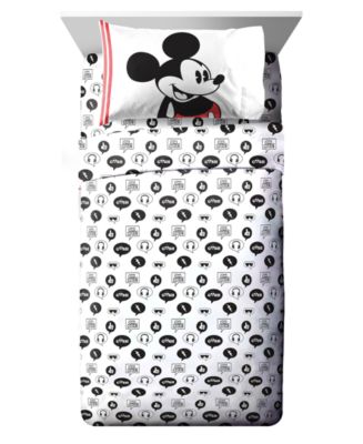 Disney Mickey Mouse 3 Piece Twin Sheet Set - Macy's