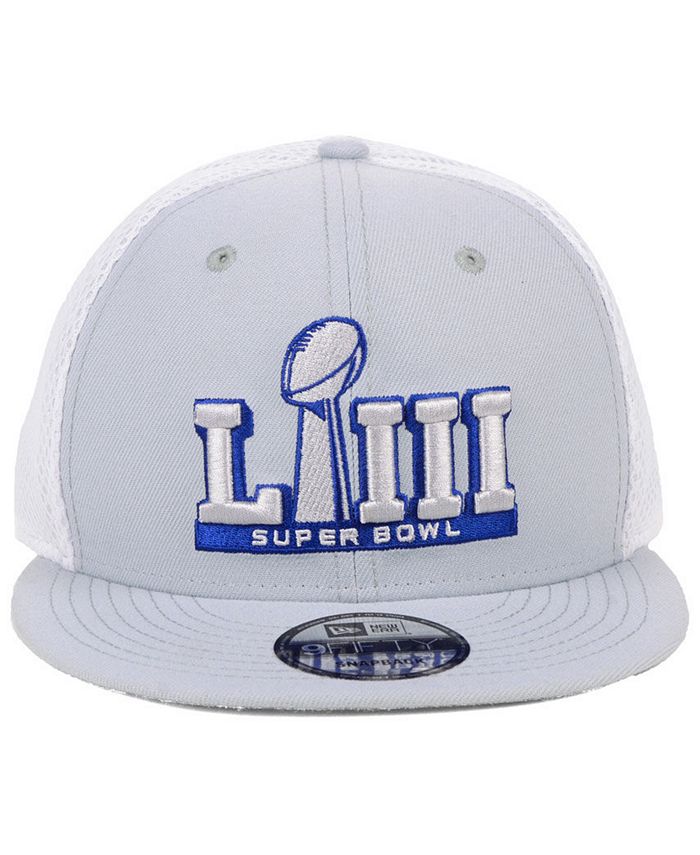 New Era Super Bowl LIII Mesh Trucker 9FIFTY Snapback Cap - Macy's