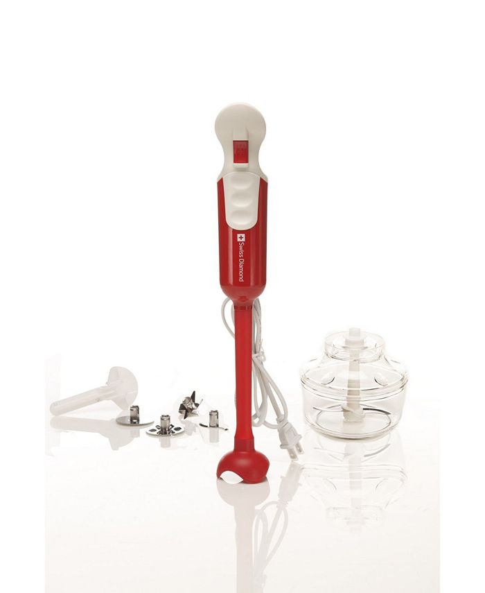 Swiss Diamond Cream and Red Mixer - Macy's