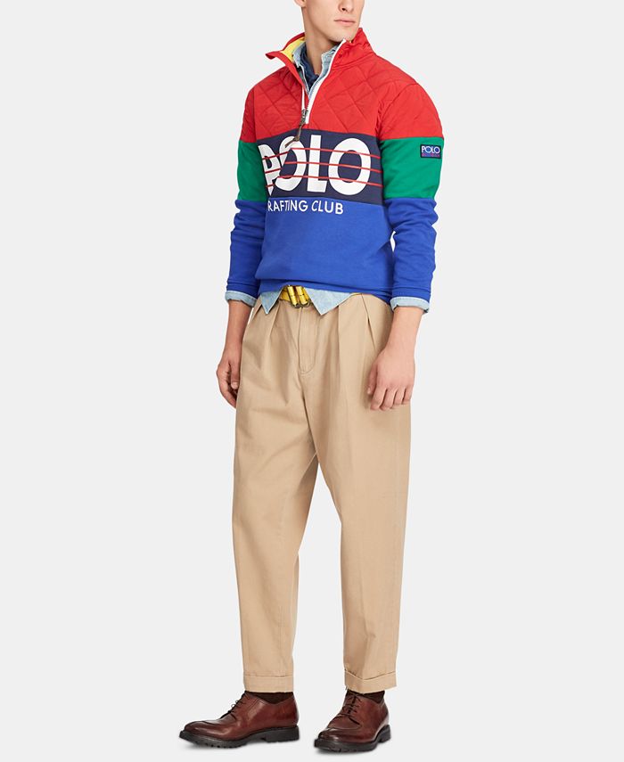 Polo Ralph Lauren Men's Relaxed-Fit Pleated Chino Pants - Macy's