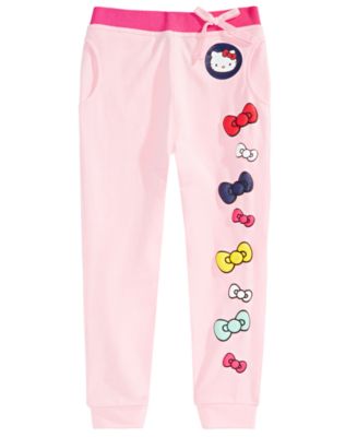 Hello Kitty Little Girls Bow-Print Jogger Pants - Macy's