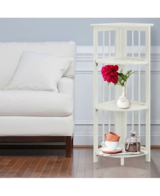 Yu Shan 4 - Shelf Corner Folding Bookcase - Macy's