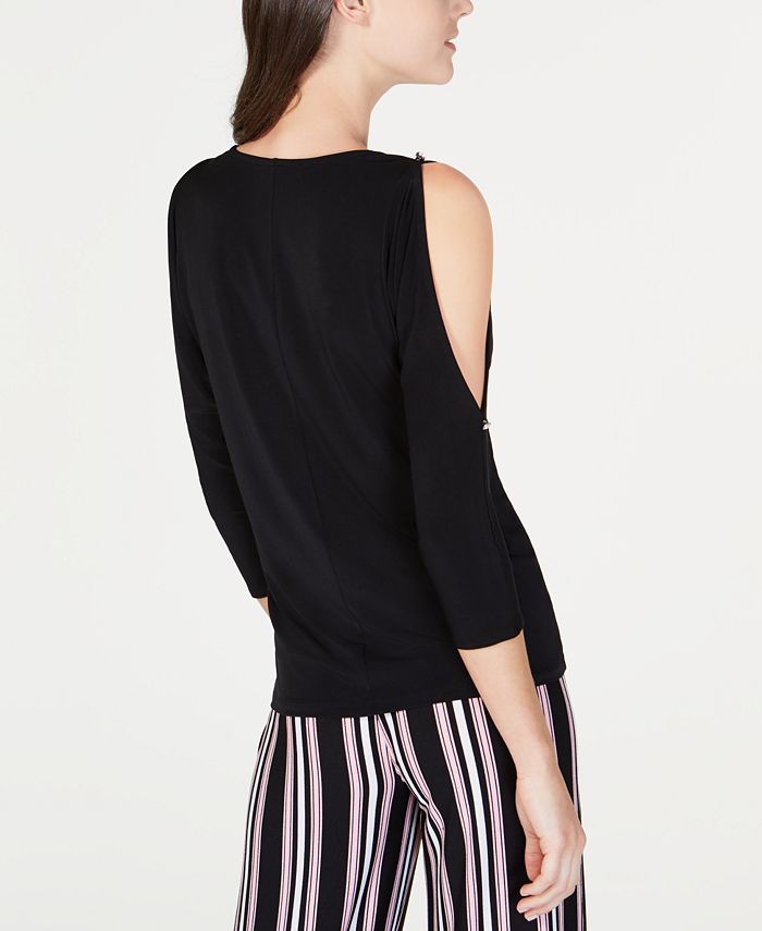 INC International Concepts I.N.C. Petite Cold-Shoulder Top, Created for ...