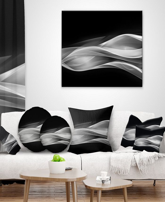 Design Art Designart Glittering Silver Pattern Abstract Canvas Art ...