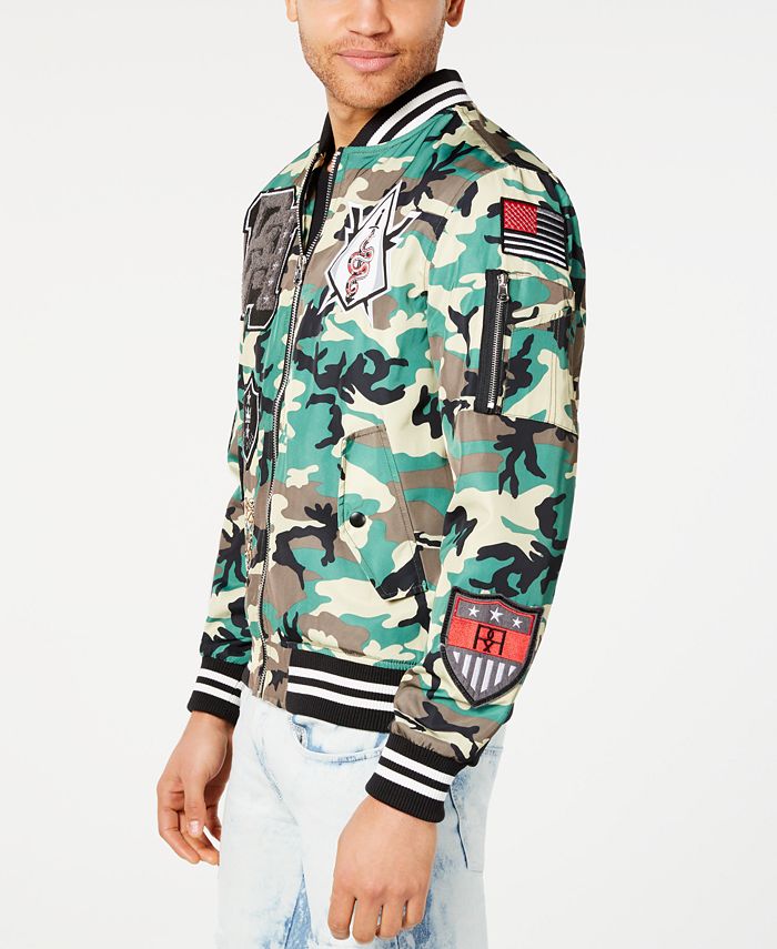 Reason Men's Districts Camouflage Varsity Jacket - Macy's