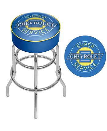 Trademark Global Chevrolet Padded Swivel Bar Stool - Super Service ...