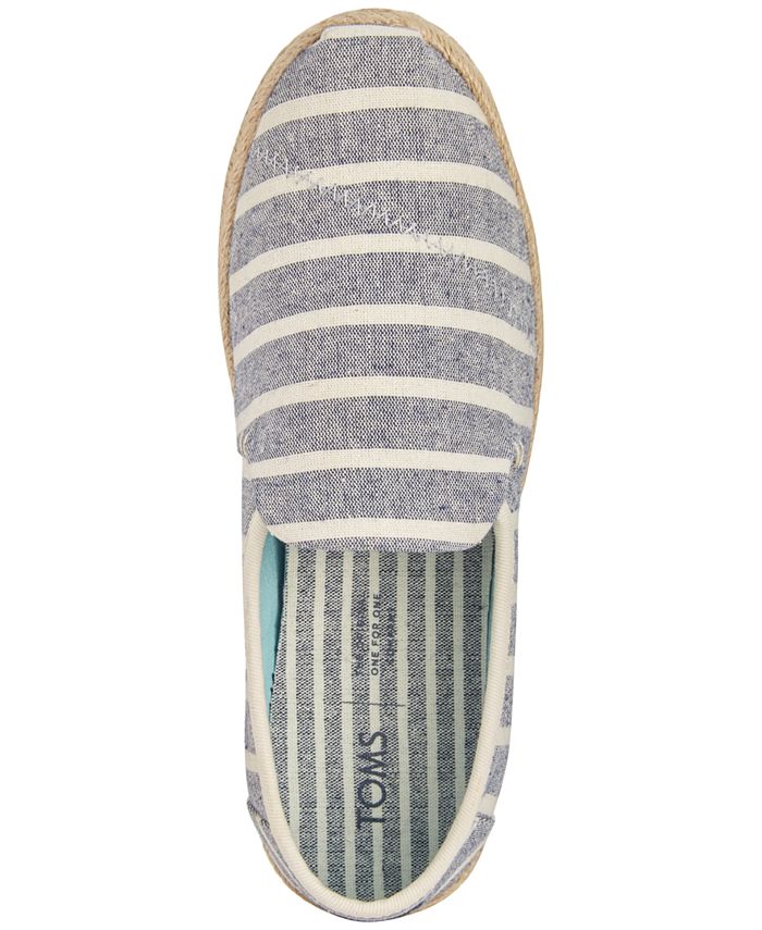 TOMS Women's Deconstructed Alpargata Slip-On Espadrille Flats - Macy's