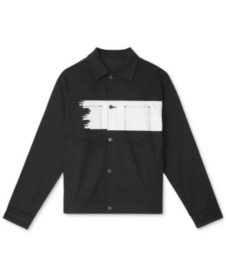 WeSC Men's Painted Denim Jacket - Macy's