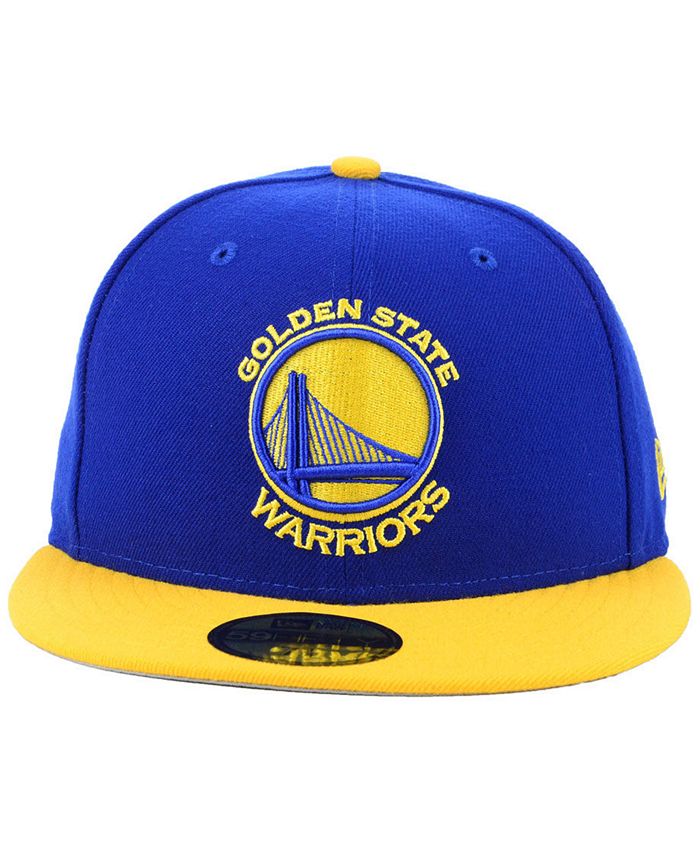 New Era Golden State Warriors Basic 2 Tone 59FIFTY Fitted Cap - Macy's