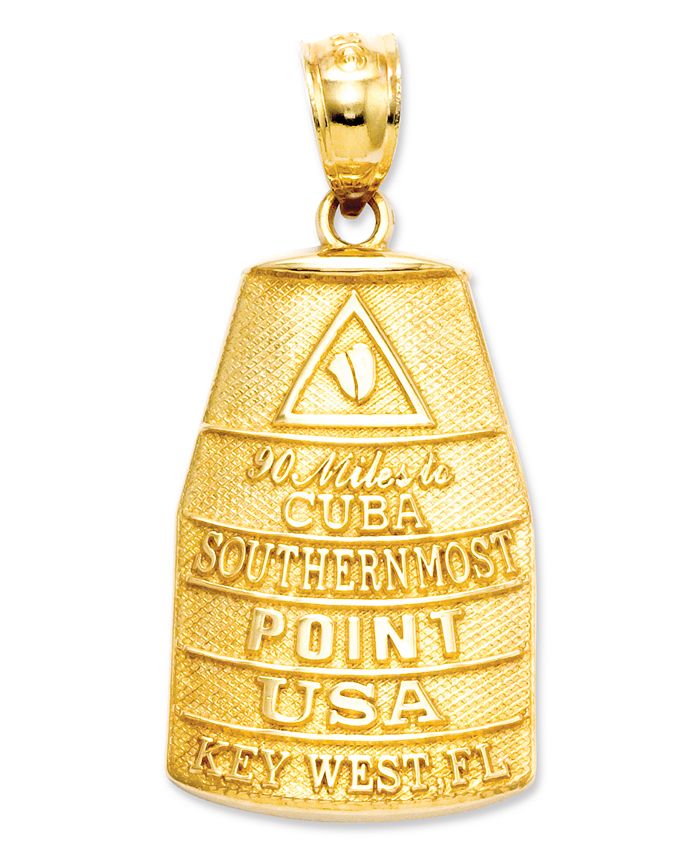 Macy's 14k Gold Charm, Southern Most Point USA Key West Charm - Macy's