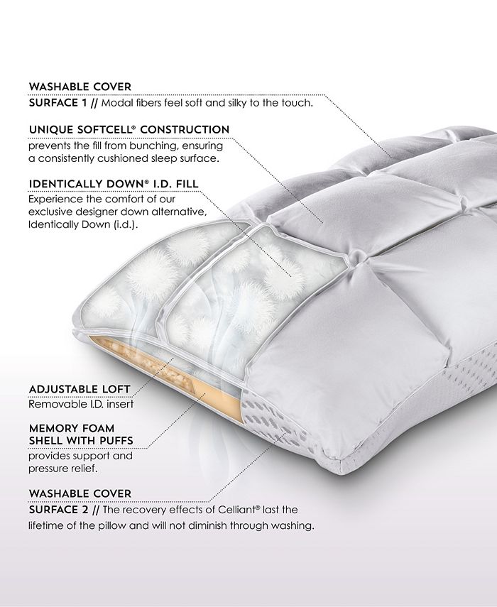 Pure Care Celliant SoftCell Comfy Pillow - Queen - Macy's