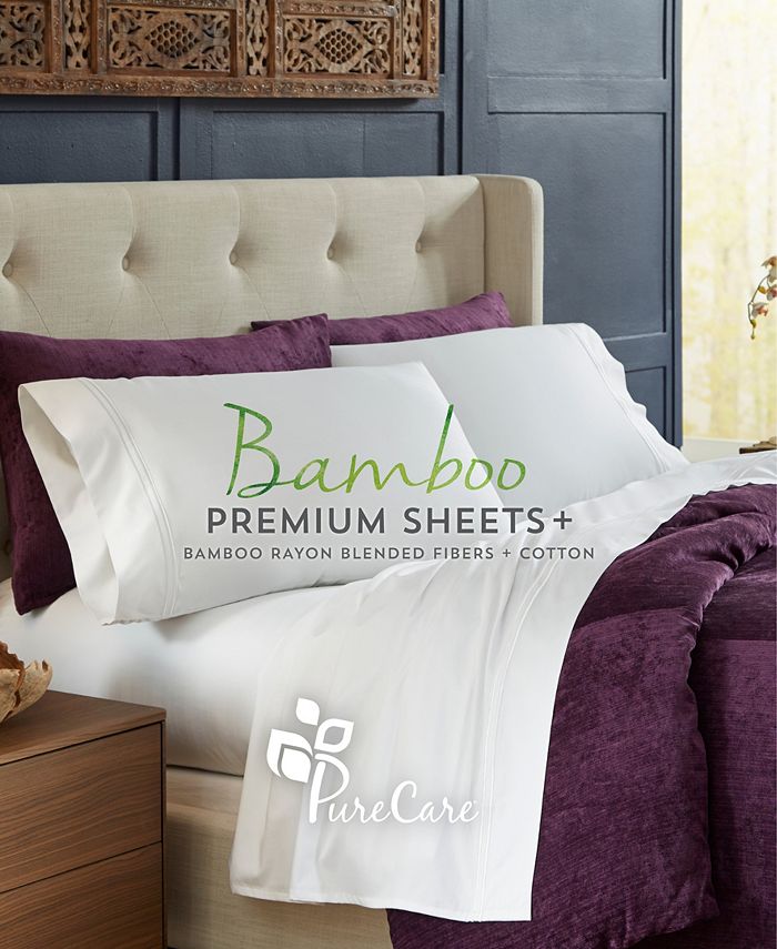 Pure Care Rayon From Bamboo Premium Sheet Set - Cal King - Macy's