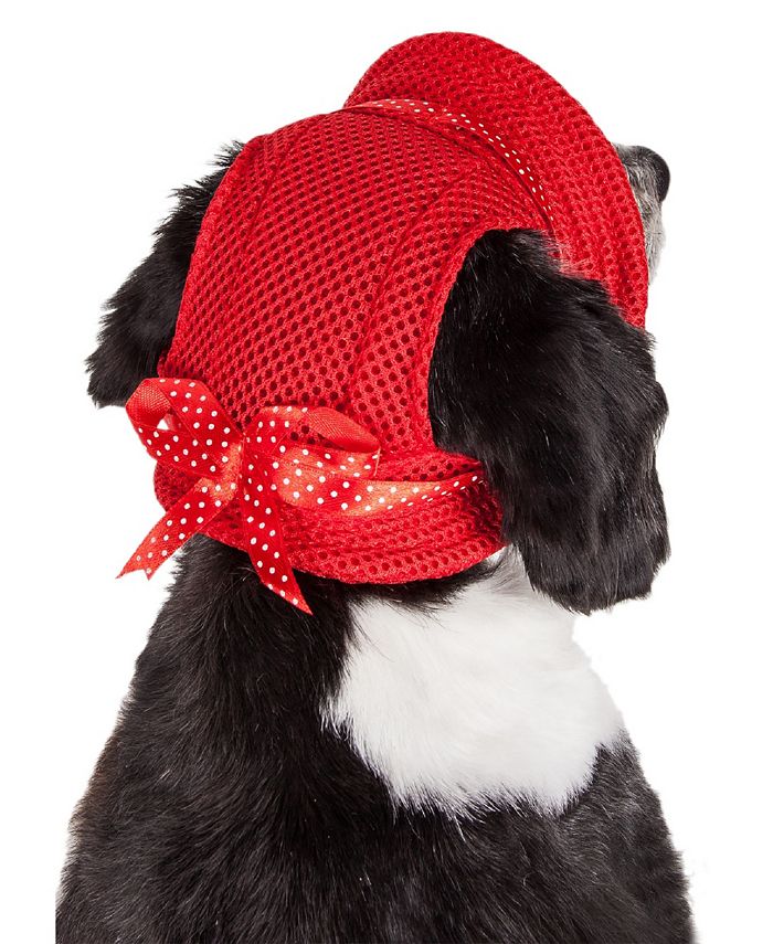 Pet Life 'Sea Spot Sun' UV Protectant Adjustable Mesh Brimmed Dog Hat ...