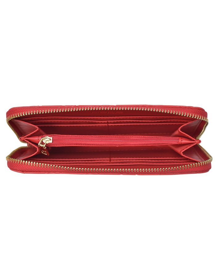 Bebe Poppy Zip Around Wallet - Macy's