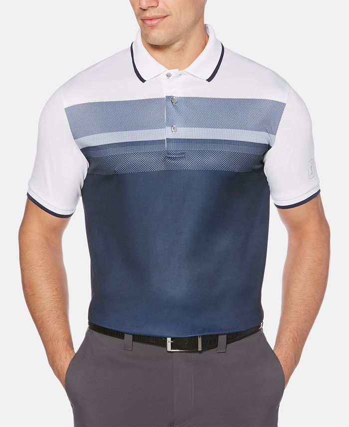 PGA TOUR Men's Colorblocked Polo - Macy's
