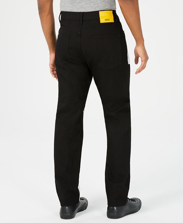 WeSC Men's Straight-Fit Painted Jeans - Macy's