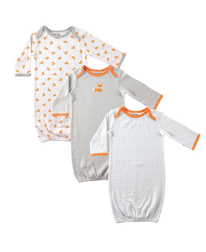 Luvable Friends Sleep Gowns, 3-Pack, 0-6 Months - Macy's