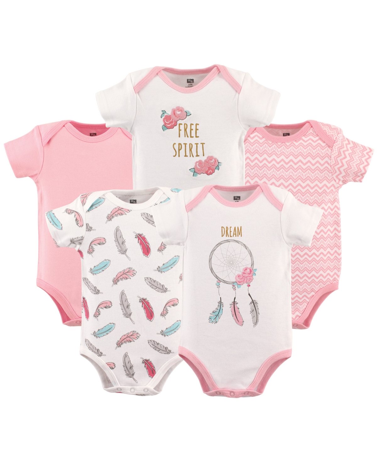 Click here for Hudson Baby Baby Girls Hudson Essential 5-Piece Co... prices
