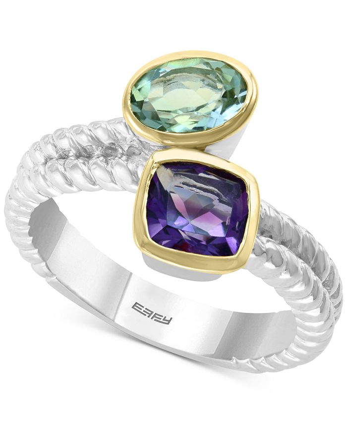 EFFY Collection EFFY® Amethyst (1-1/10 ct. t.w.) & Green Quartz (1/2 ct ...