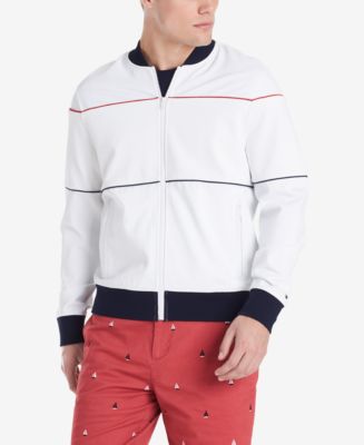 Tommy Hilfiger Men's Two Stripe Bomber Jacket, Created for Macy's - Macy's