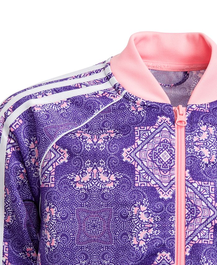 adidas Big Girls Printed Jacket - Macy's