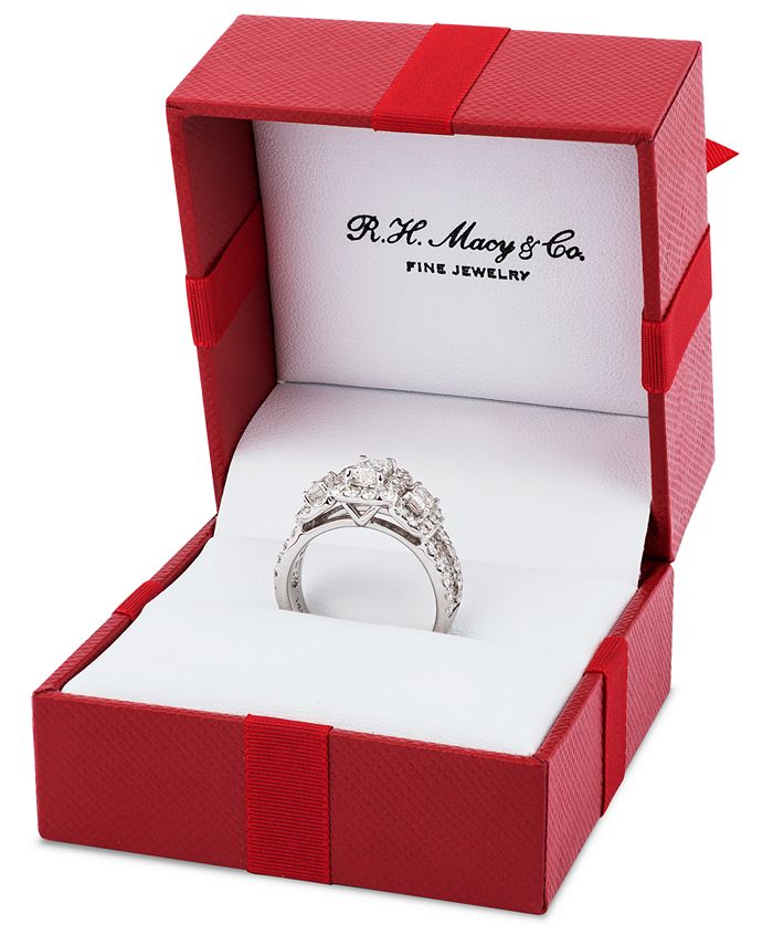 Macy's Diamond Engagement Ring (2 ct. t.w.) in 14k White, Yellow or ...