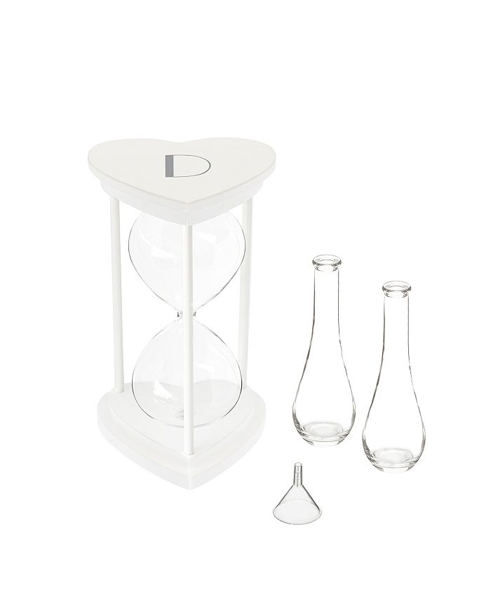 Cathy's Concepts Personalized Silver Unity Sand Ceremony Hourglass Set ...
