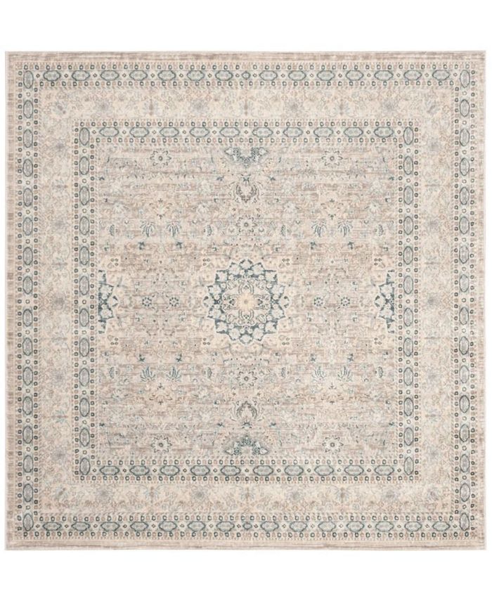 Safavieh Archive ARC671 Gray and Blue 5' x 5' Square Area Rug - Macy's