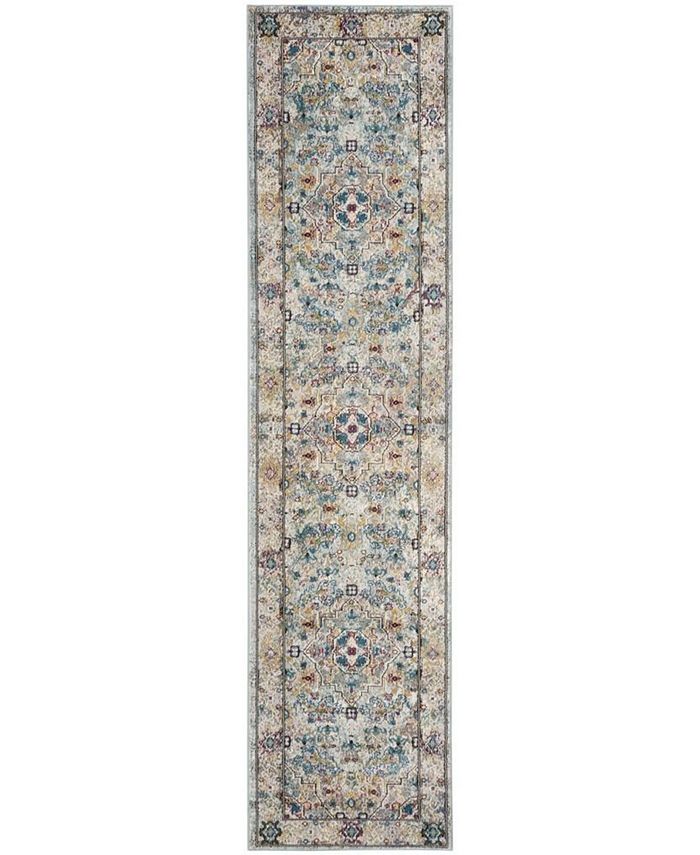 Safavieh Aria Beige and Blue 2' x 12' Runner Area Rug - Macy's