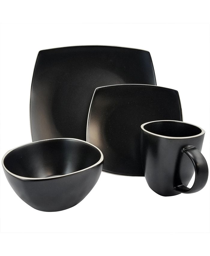 Soho Lounge Matte 16 Piece Dinnerware Set - Macy's