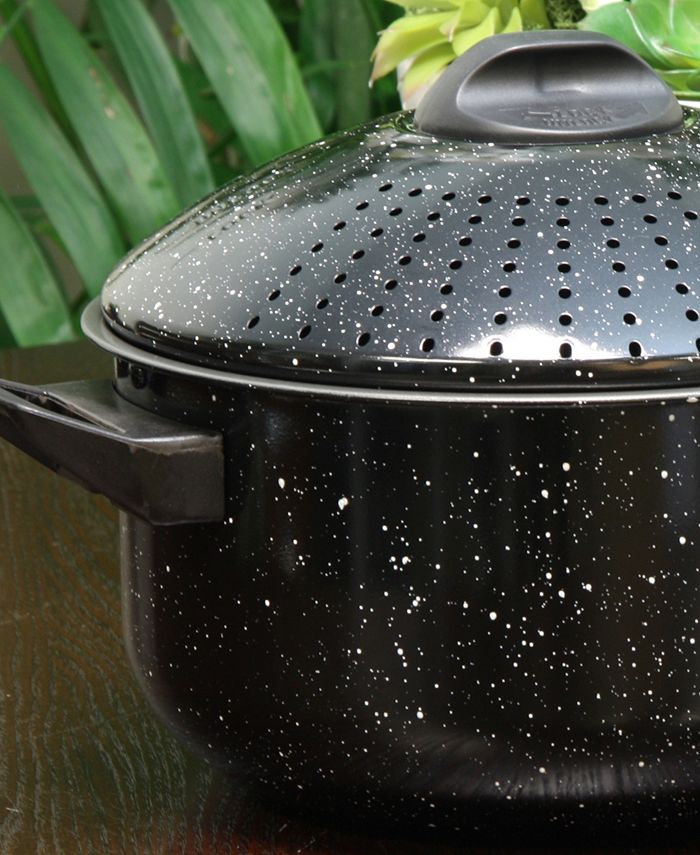 Gibson Casselman 4 Piece Nonstick Pasta Pot Set in Red with Bakelite ...