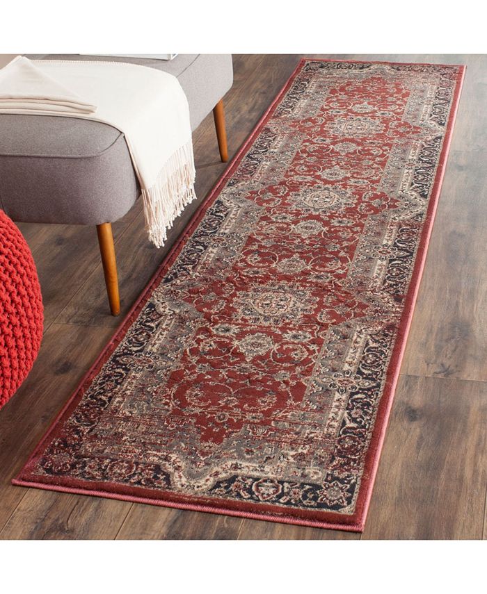 Safavieh Vintage Rust and Black 2'2" x 8' Runner Area Rug - Macy's