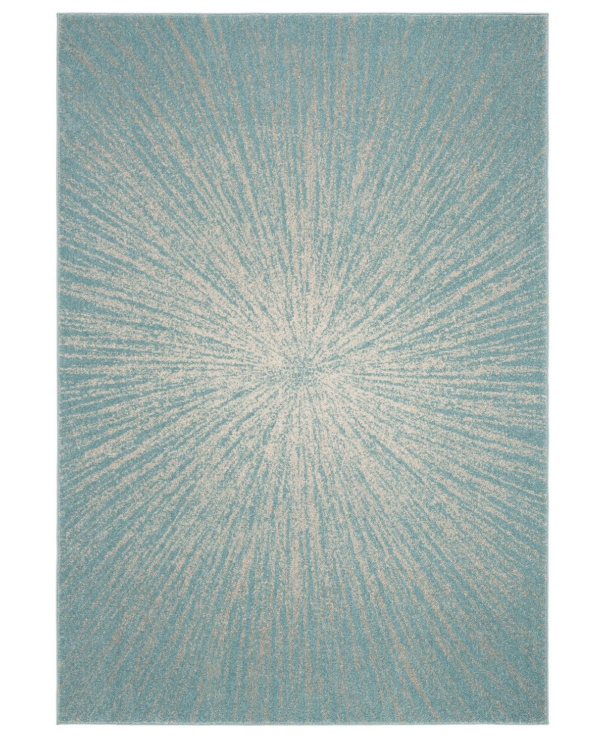 Click here for Safavieh Evoke EVK228 Aqua and Ivory 51 x 76 Area... prices